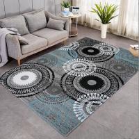 China Polyester Fiber Irregular Geometric Pattern Living Room Carpet 100x150cm Custom Size for sale