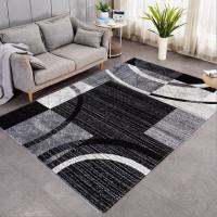 China Polyester Fiber Irregular Geometric Pattern Living Room Carpet 100x150cm Custom Size for sale