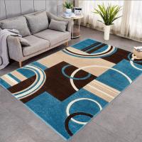 China Polyester Fiber Living Room Carpet 100x150cm Machine Washable Floor Rug for sale
