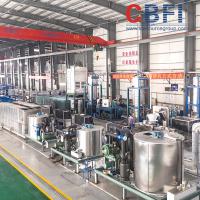 China Industrial Flake Ice Machine 1 to 60 Ton Air Cooled with Siemens PLC Control for sale