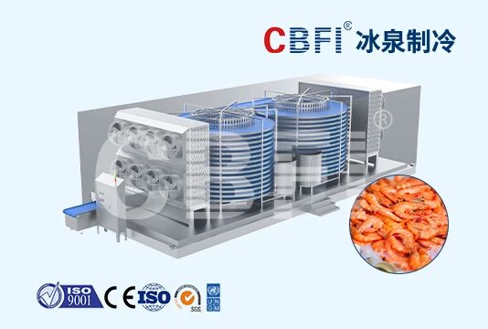 Spiral quick freezing equipment