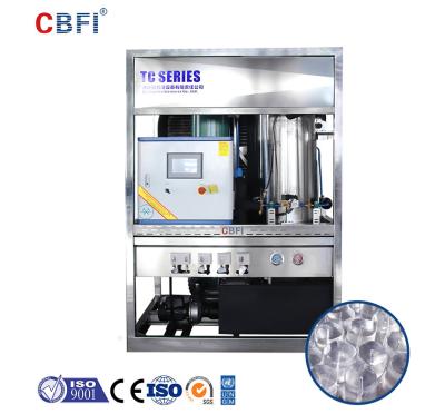 China Single Phase Air Cooling Tube Ice Machine 1 Ton 24hrs 1000kg Dorin Compressor for sale