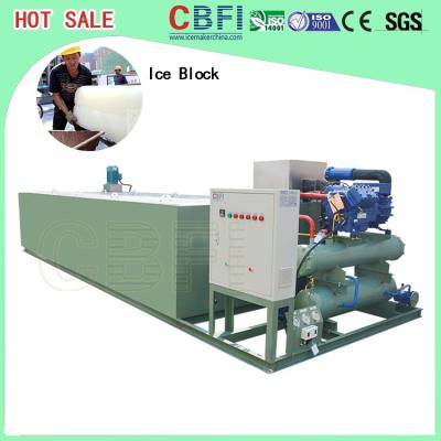 China Germany Compressor Ice Block Machine 5 Ton PLC Controller Industrial Block Ice Maker for sale