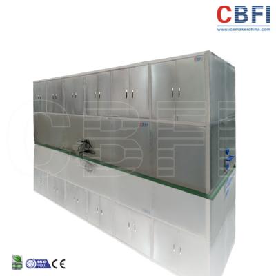 China Industrial Cube Ice Machine 2 to 20 Tons Daily Capacity 22mm 29mm Ice Sizes for sale