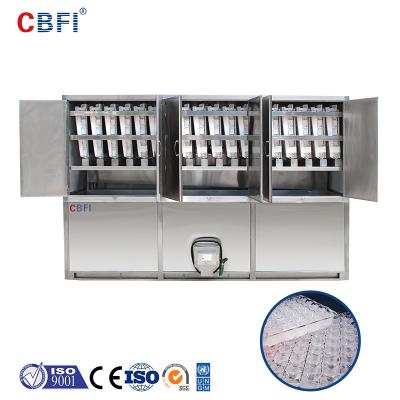 China Industrial Ice Cube Making Machine 1000-20000Kgs 24H Stainless Steel 304 Energy Efficient for sale