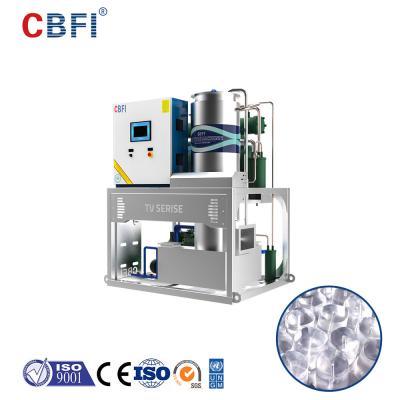 China SUS304 R404a Water Cooling Tube Ice Maker 3 Ton Commercial Ice Machine for sale