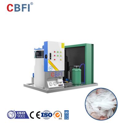 China Quick White Flake Ice Machine 0.5-40T/Day One Button Start PLC Control Commercial Ice Maker for sale