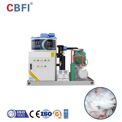 China Stainless Steel Flake Ice Machine 1-40T Daily Output for Aquatic Meat Preservation for sale