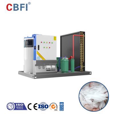 China 3 Ton Flake Ice Machine 3000kg Daily Output Water Cooled Ice Maker for Fish Cooling for sale