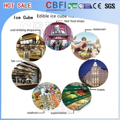 China Fast Frozen Ice Cube Making Machine Crystal / Clear Ice Maker Stainless Steel 304 for sale