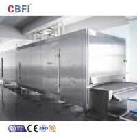 China 1000KG/H IQF Tunnel Quick Freezer Flash Shock Freezing Equipment for Fish Pork Meat for sale