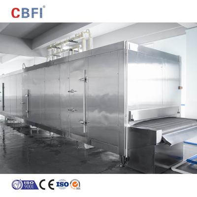 China 1000KG/H IQF Tunnel Quick Freezer Flash Shock Freezing Equipment for Fish Pork Meat for sale