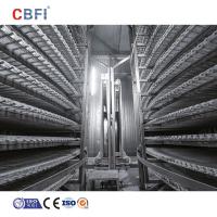 China Industrial Spiral Quick Freezer 500kg Capacity for Frozen Croissant Pizza Egg Tart Bakery Line for sale
