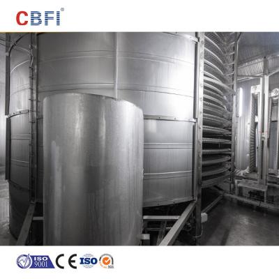 China Industrial Spiral Quick Freezer 500kg Capacity for Frozen Croissant Pizza Egg Tart Bakery Line for sale