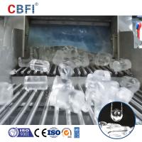 China Transparent Solid Flat Cut Ends Tube Ice Machine Spain 30 Tons / Day For Drinks Wines Juice for sale
