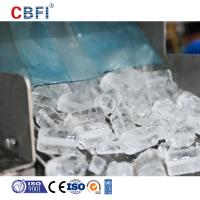 China Transparent Solid Flat Cut Ends Tube Ice Machine Spain 30 Tons / Day For Drinks Wines Juice for sale