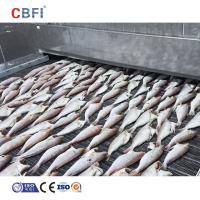 China IQF Tunnel Conveyor Belt Freezing Machine for Pizza Dough -18°C to -20°C 500kg Capacity for sale