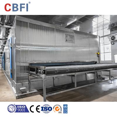 China Stainless Steel Evaporator Quick Tunnel Freezer Customized Capacity 2-4 Min Freezing Time for sale