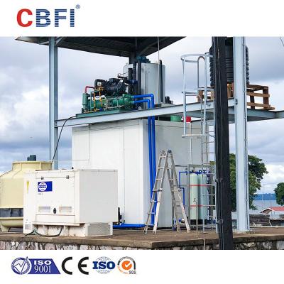China SGS Approval 20 Tons Flake Ice Machine Cases For Fish Company / Hunt Usage for sale