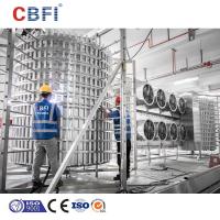 China Spiral Double Quick Freezer 200kg/h to 10000kg/h Capacity PLC Control for sale