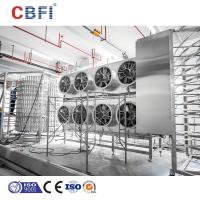 China Spiral Double Quick Freezer 200kg/h to 10000kg/h Capacity PLC Control for sale