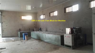 China Industrial Block Ice Machine 1-100 Ton 24H Brine Tank R404a 5-25kg Ice Blocks for sale