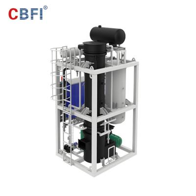 China SUS440C 30 Ton Automatic Ice Tube Machine Make Solid Flat Cut End Ice Tubes With No Holes for sale
