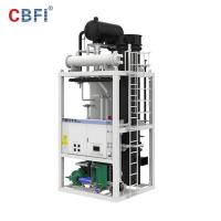 China Transparent Solid Flat Cut Ends Tube Ice Machine Spain 30 Tons / Day For Drinks Wines Juice for sale