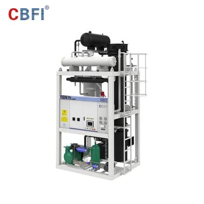 China Ice Tube Machine 3500kg 28.3kw Water Air Cooling Stainless Steel Evaporator LG Electric Components for sale