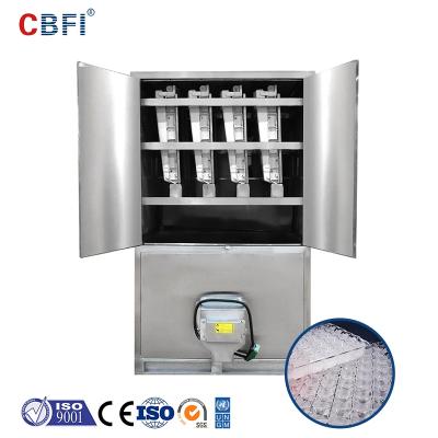 China 1-20 Ton Water Air Cooled Ice Cube Machine with Bizter Frascold Compressor Square Ice for sale