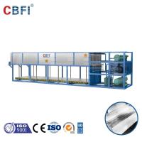 China Capacity Direct Cooling Ice Block Machine with Water cooled Condenser - PLC Control - CE Certified for sale