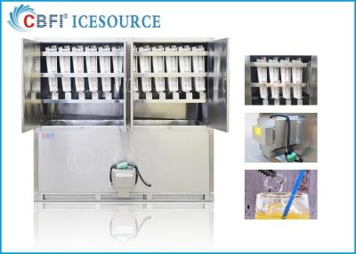 China 3 Ton Edible Cube Ice Machine 29x29mm Ice Size Semi-Hermetic Compressor 30.1kW Cooling Capacity for sale