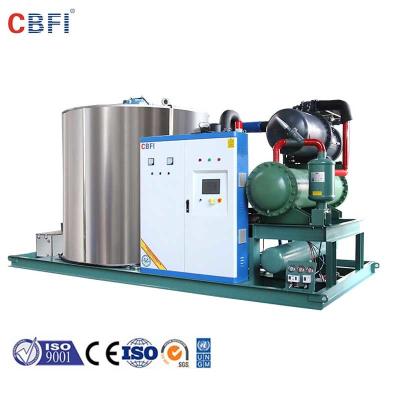 China R404A Marine Flake Ice Maker 1-60 Ton 24hrs for Food Processing for sale