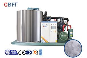 China SGS Approval 20 Tons Flake Ice Machine Cases For Fish Company for sale