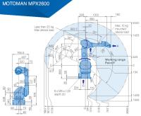 China YASKAWA MPX2600 Industrial Robot Arm For Painting 15kg Payload 2000mm Arm Robots for sale