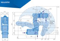China Pick And Place Used Yaskawa Robot 0.5kg Payload 350mm Arm Robots for sale