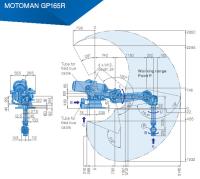 China YASKAWA GP165R Used Robot Arm 165kg Payload 3143mm Arm Robots for sale