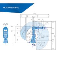 China YASKAWA AR700 Second Hand Robot For Arc Welders 8kg Payload for sale