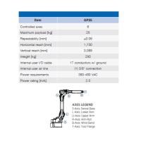 China GP25 Die Cast, Dispensing, Material Cutting Trimming Used Robot Arm 6 Axis for sale