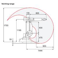 China Used Industrial Automatic Welding Robot With OTC Welbee P400 Welding Sourse for sale