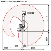 China Welding ABB IRB 2600 Used Industrial Robot Arm Pick And Place Robot for sale