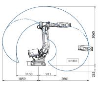 China Used 6 Axis Welding Robot Arm Payload 200kg With IRC5 Single Cabinet for sale