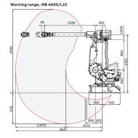 China Used Industrial Painting Robot IRB4400 6axis CNC Robot Arm Assembly for sale