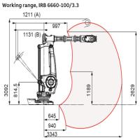 China Used Industrial Robot IRB 6660 Payload 130kg Applying As 6 Axis Sawing Robotic Arm for sale
