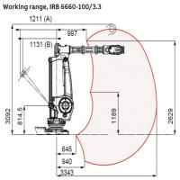 China Used industrial robotic 6 axis ABB IRB 6660  press tending robotic machine for sale