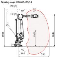 China Used industrial robotic 6 axis ABB IRB 6660  press tending robotic machine for sale