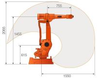 China Used ABB polishing robotic IRB 2400 robot  arm with 6 axis industrial working robots for sale