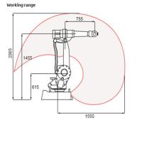 China Used ABB polishing robotic IRB 2400 robot  arm with 6 axis industrial working robots for sale