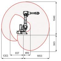 China Used ABB industrial robot material handling ABB IRB 2600ID  6 axis robotic humanoid machine for sale