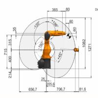 China IP54 Used Kuka Robot With Gripper For Pick And Place Robot Arm for sale